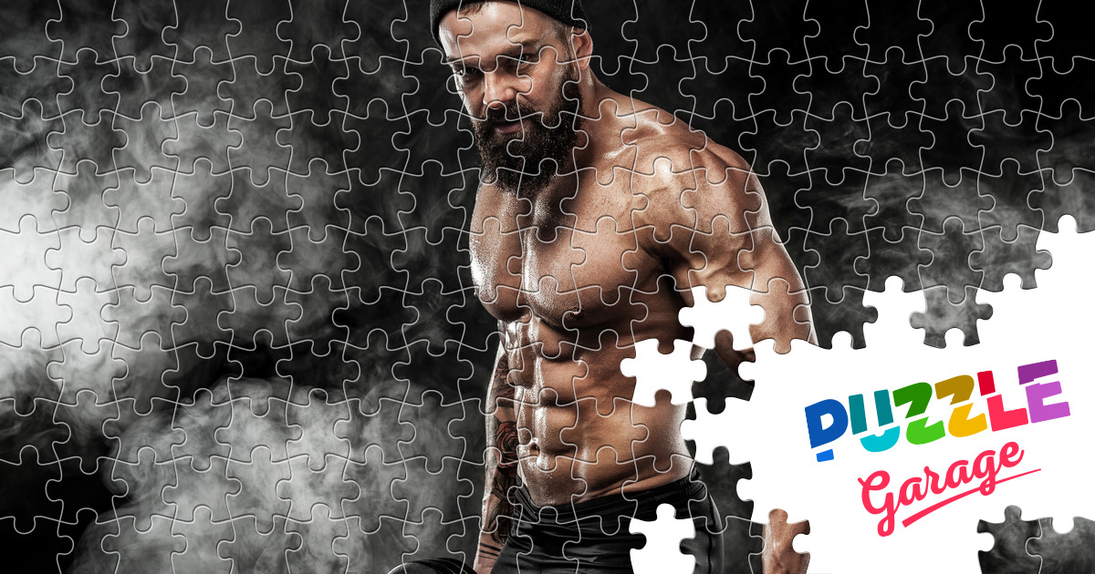 Muscular athlete Jigsaw Puzzle (Sport, Fitness) | Puzzle Garage